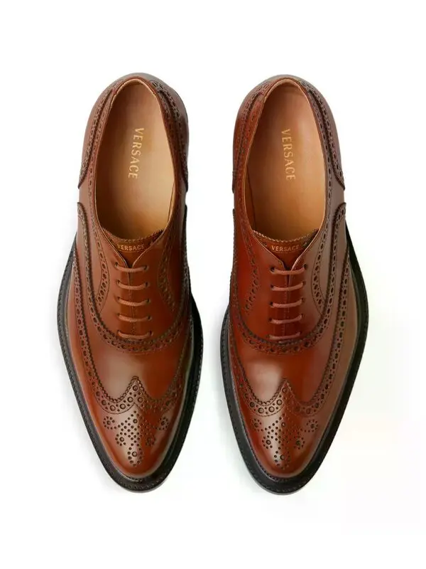 Versace Maverick Leather Derby Shoes
