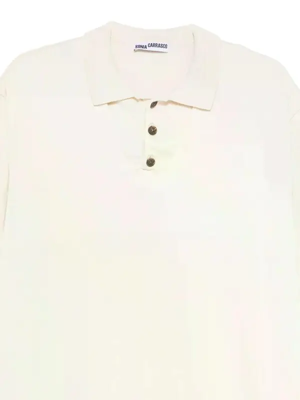 SONIA CARRASCO Buttoned Polo Top