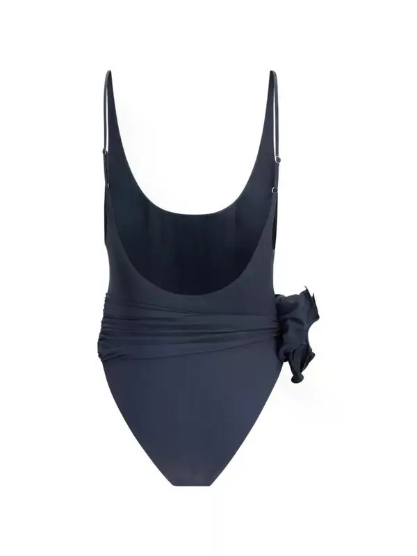 Magda Butrym Grey Flower Motif Swimsuit