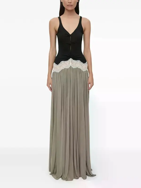Christopher Esber Verner Twist Lace-detail Tank Dress