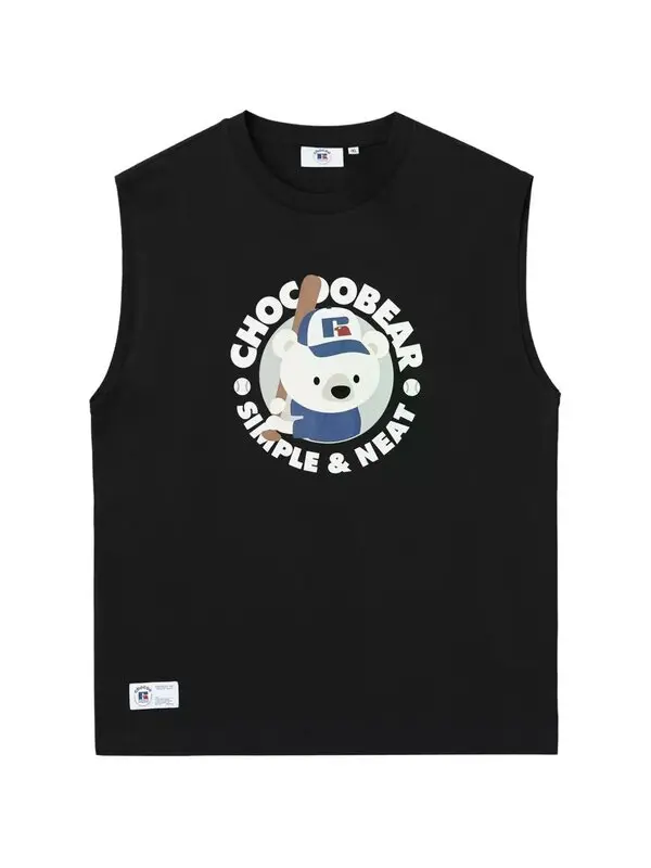 CHOCOOLATE Graphic Print Cotton Tank Top