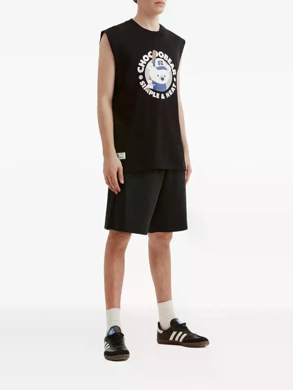 CHOCOOLATE Graphic Print Cotton Tank Top