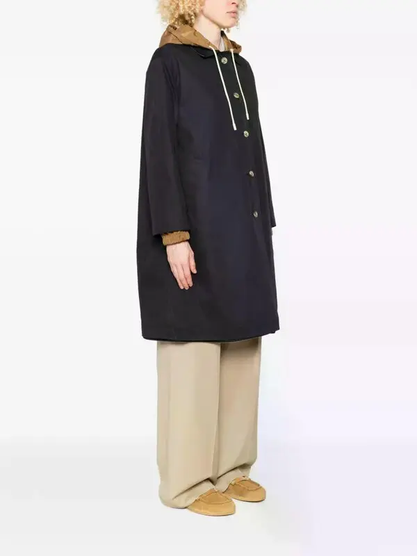 Herno Buttoned Hooded Coat