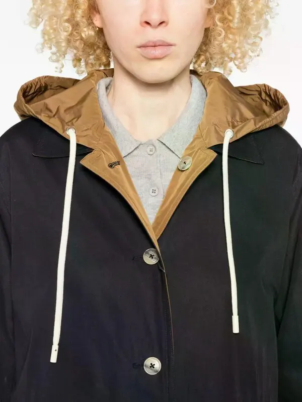 Herno Buttoned Hooded Coat