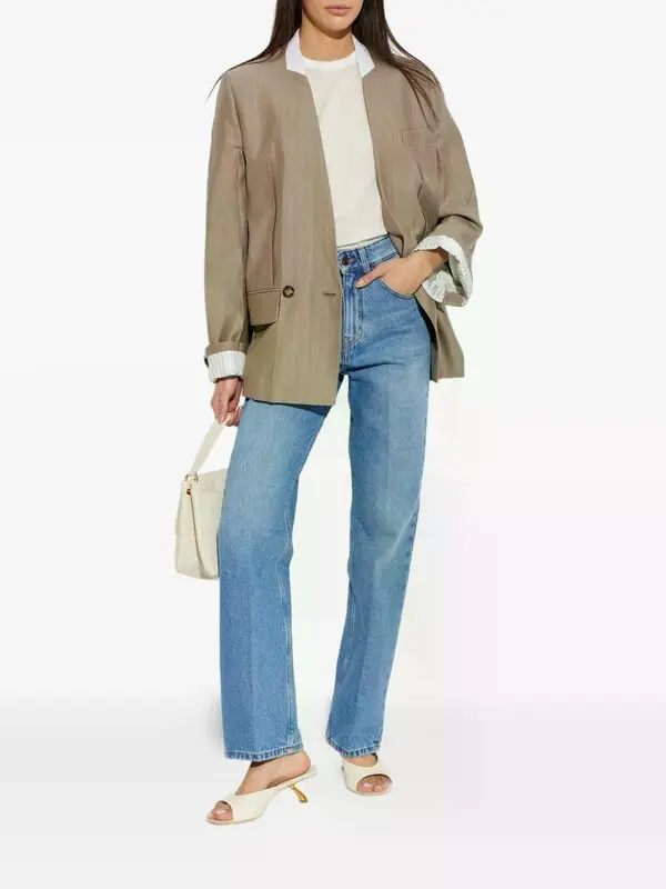 Victoria Beckham Patch-pocket Straight Leg Jeans