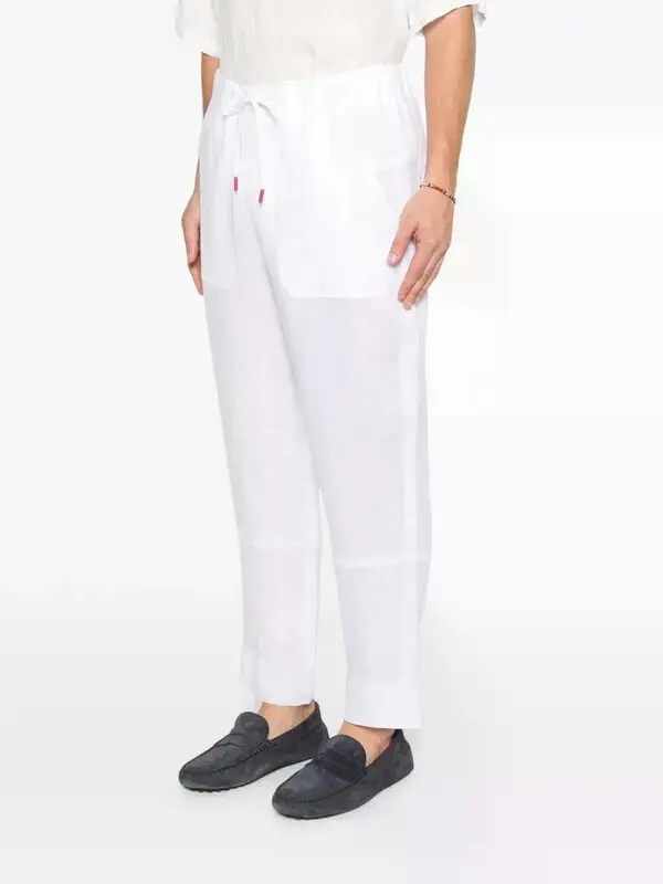 Kiton Linen Trousers - White