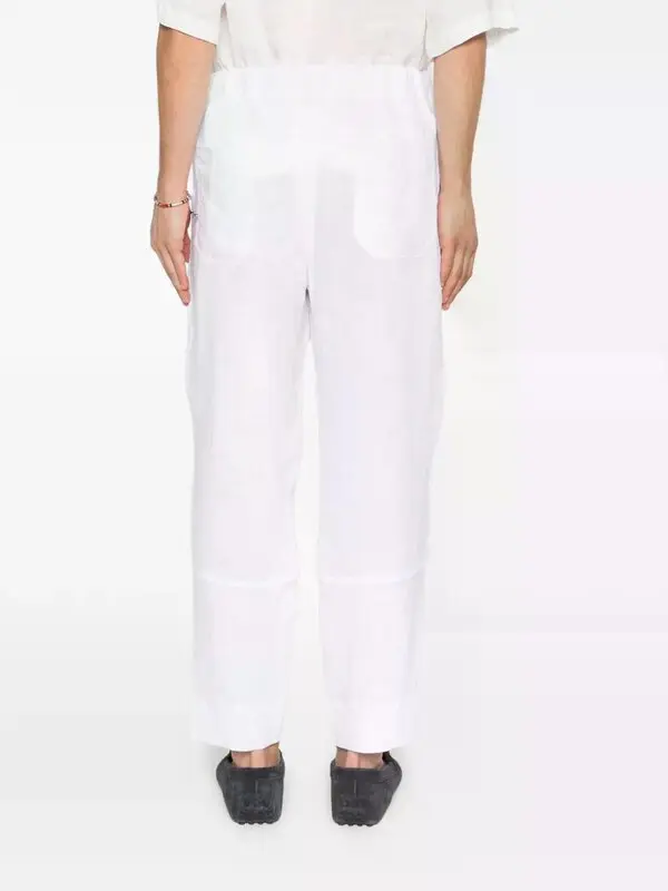 Kiton Linen Trousers - White