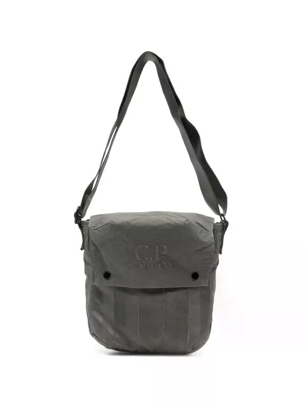 C.P. COMPANY Plain Paper Touch Shoulder Bag - Grey