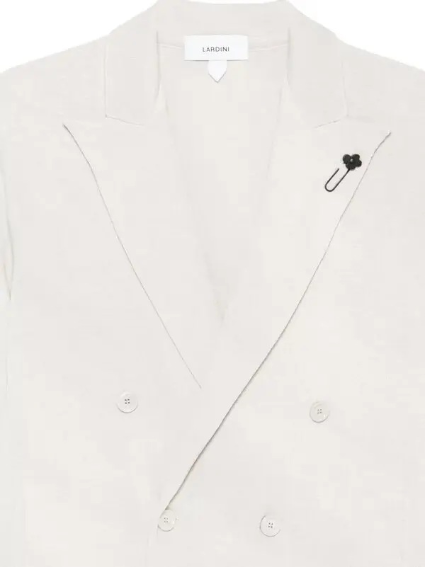LARDINI Double-breasted Cotton Blazer