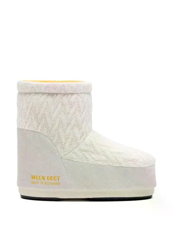 Moon Boot X Guest In Residence Icon Low Knitted Boots - Neutrals