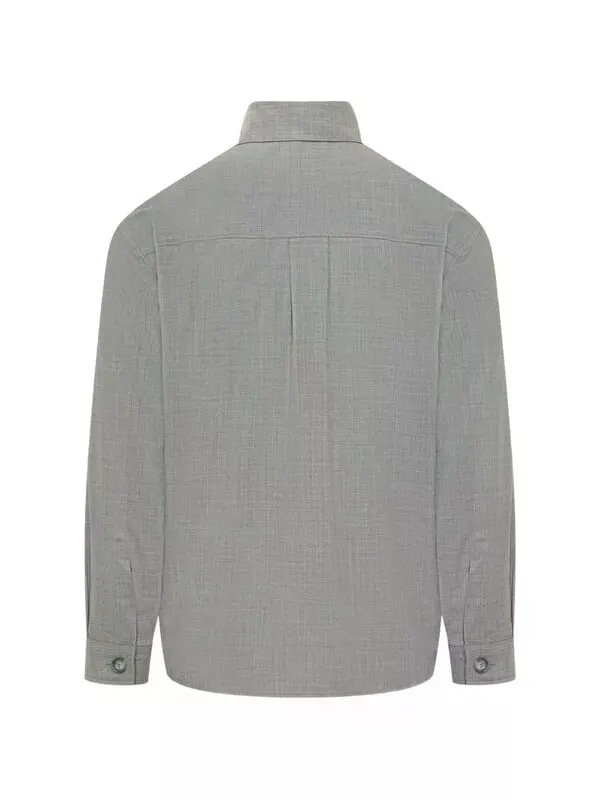 BOSS Patch-pocket Overshirt - Grey