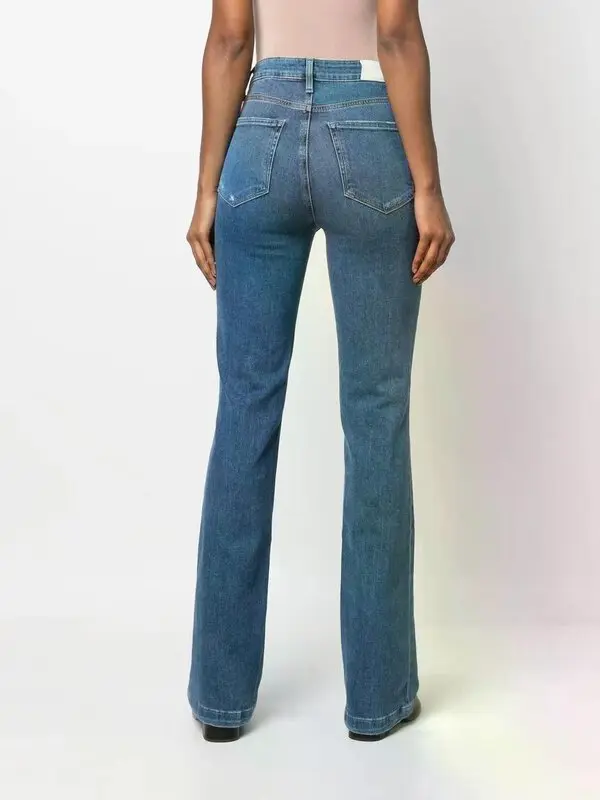 Paige Flared Mid-rise Jeans