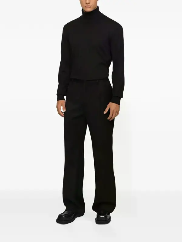 Dolce & Gabbana Extra-fine Cashmere Turtleneck Sweater - Blue