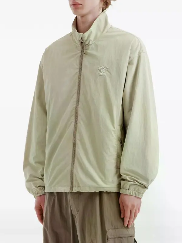 CHOCOOLATE Logo-embroidered Zipped Jacket - Neutrals