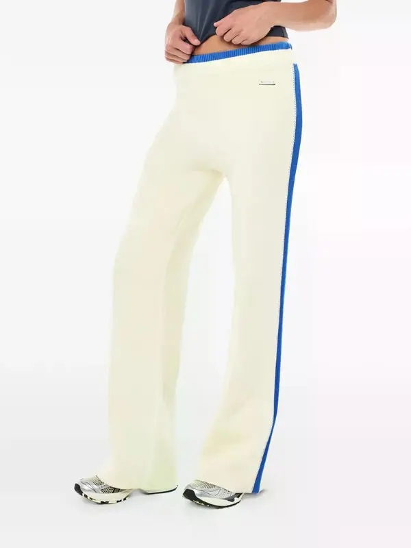 P.E Nation Striped Knit Track Pants