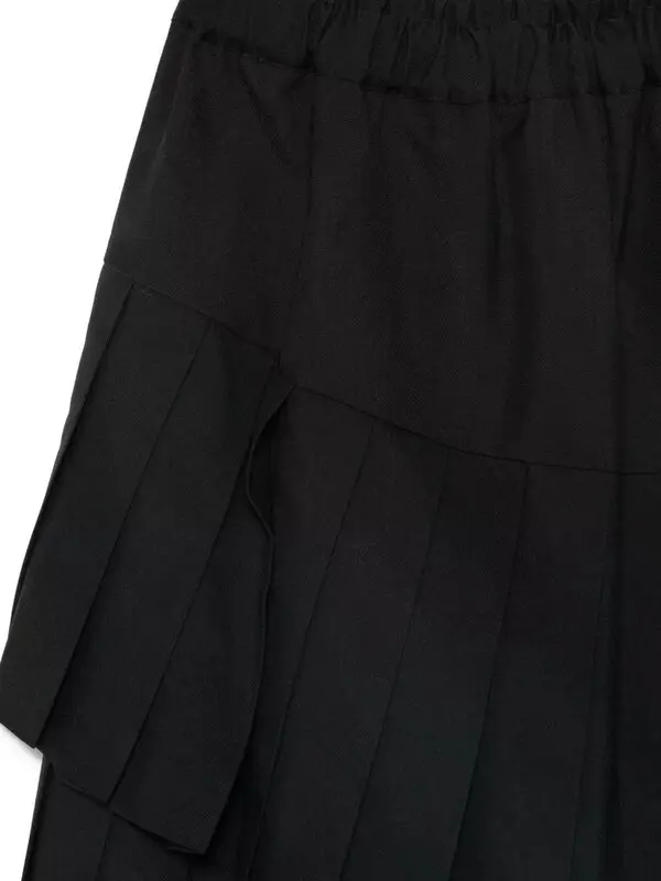 Noir Kei Ninomiya Pleated Asymmetrical Skirt