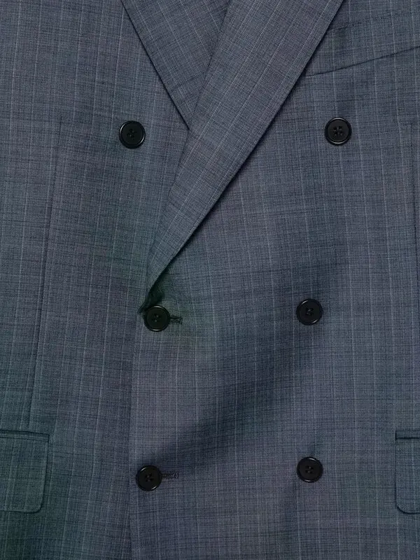 Canali Double-breasted Suit - Blue