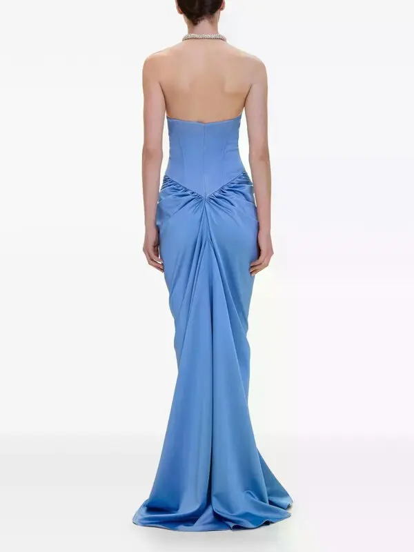 V:PM ATELIER Flavia Ruched Corset Dress