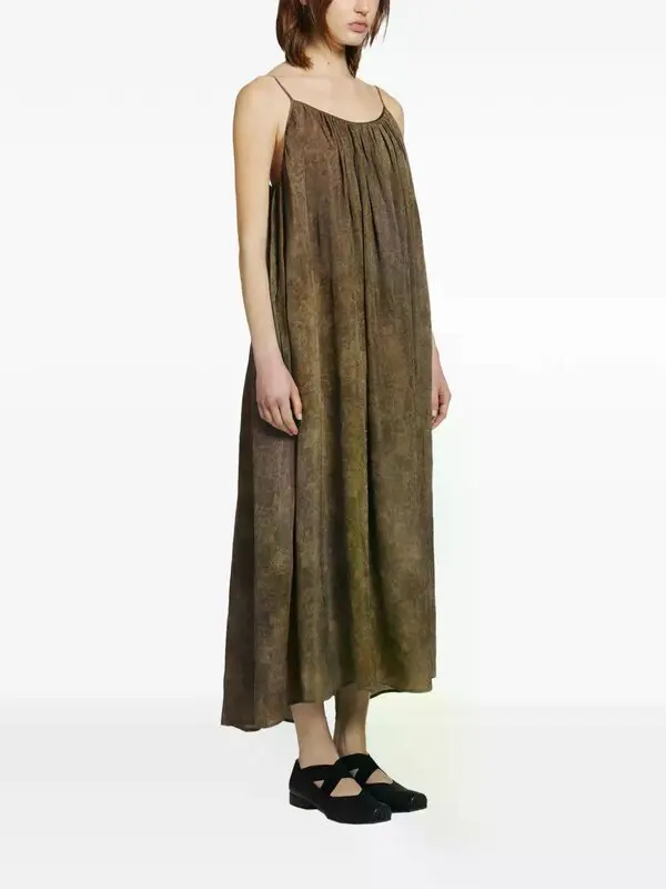 UMA WANG Ashel Gathered Maxi Dress
