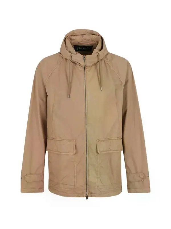 Herno Hooded Zip Jacket - Neutrals