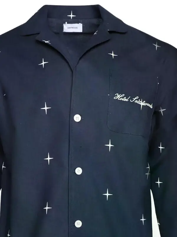 SAINTWOODS Star-pattern Pajama Top