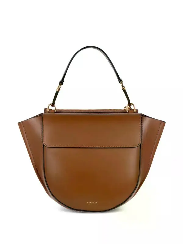 WANDLER Mini Hortensia Tote Bag - Brown