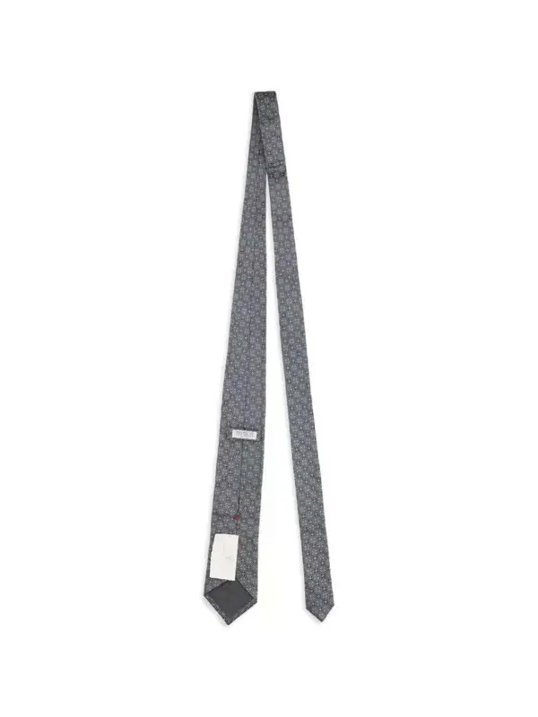 Brunello Cucinelli Silk Tie - Grey