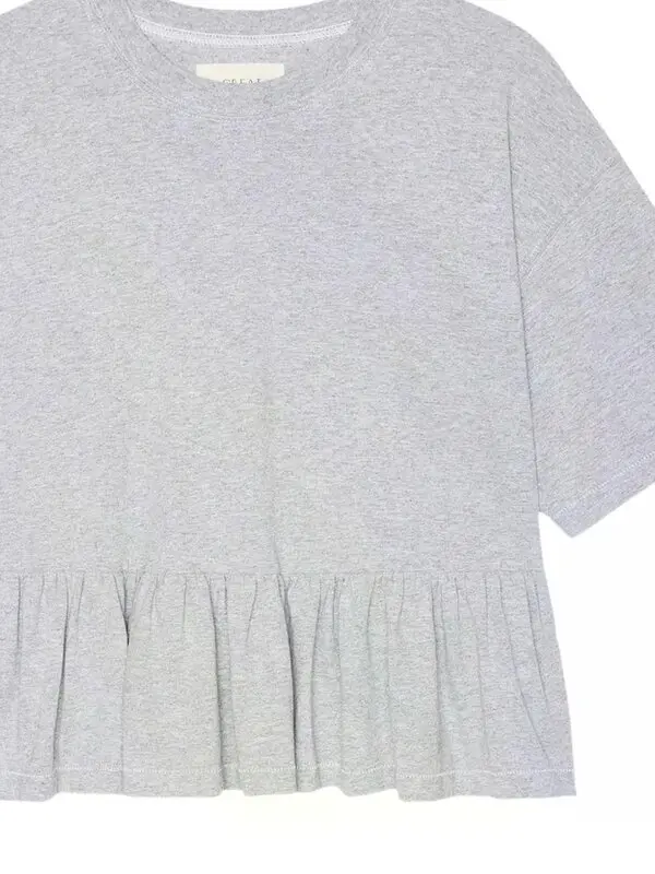 The Great. Ruffled Peplum T-shirt