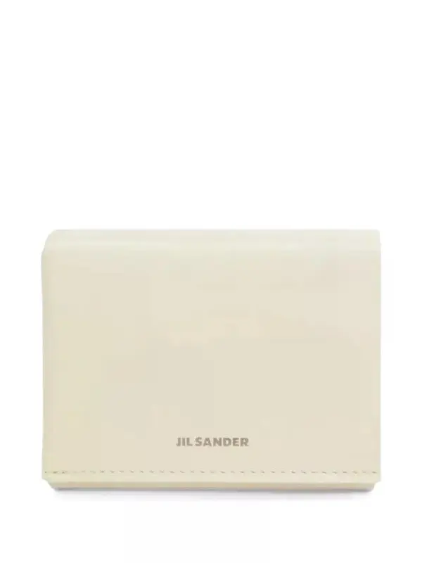 JIL SANDER Logo-lettering Leather Wallet - Neutrals