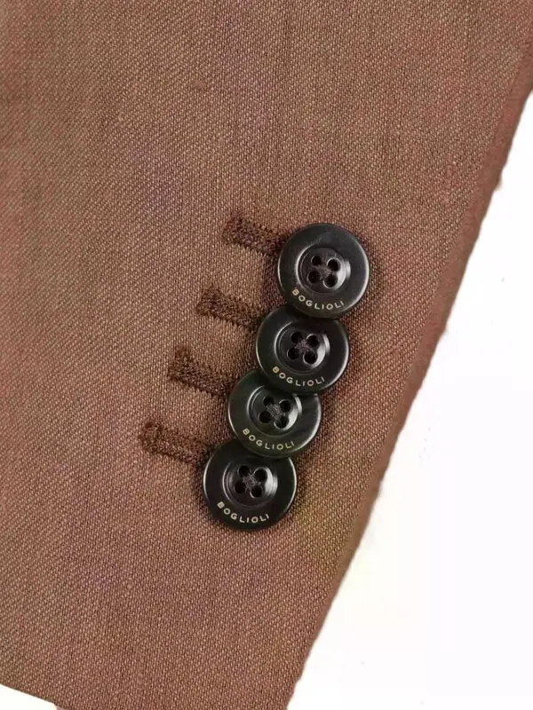 Boglioli Buttoned Blazer - Brown