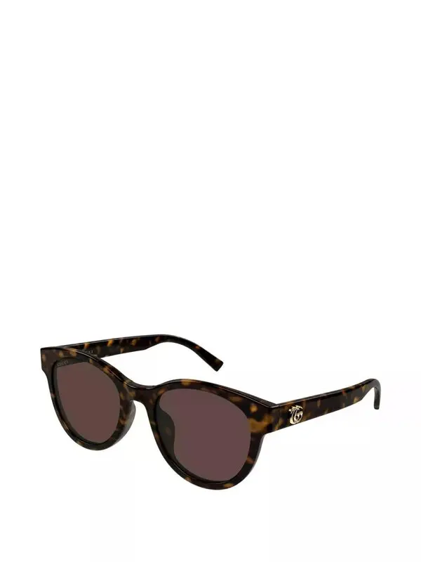 Gucci Round-frame Sunglasses - Brown
