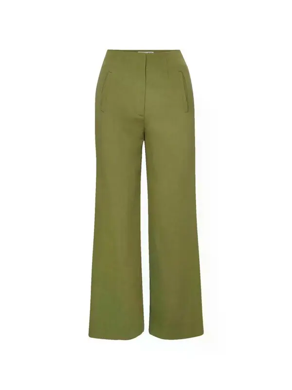 Veronica Beard Dova Wide-leg Trousers - Green