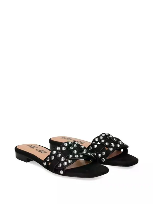BIBI LOU Studded Braided Sandals - Black