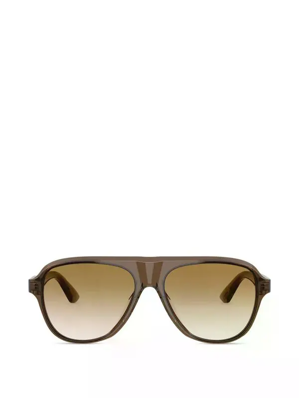 Oliver Spencer Aviator Sunglasses - Brown
