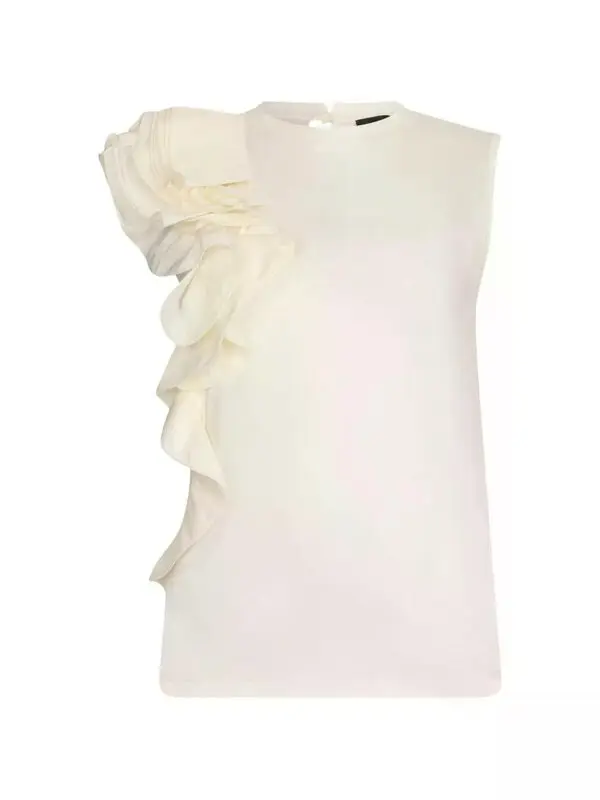 Liu Jo Sleeveless Top With Taffeta Detail