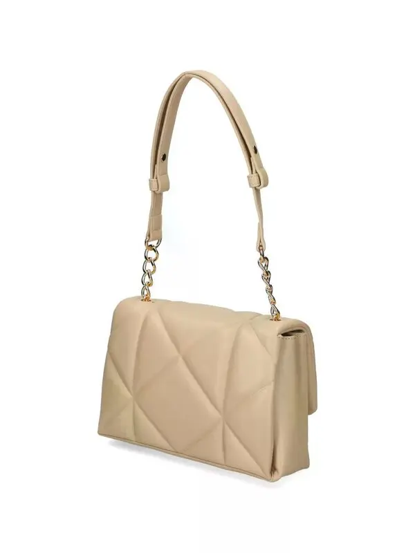 Moschino Quilted Cross Body Bag With Chain Strap - Neutrals