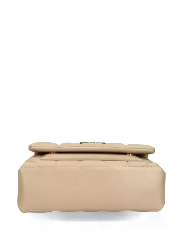 Moschino Quilted Cross Body Bag With Chain Strap - Neutrals