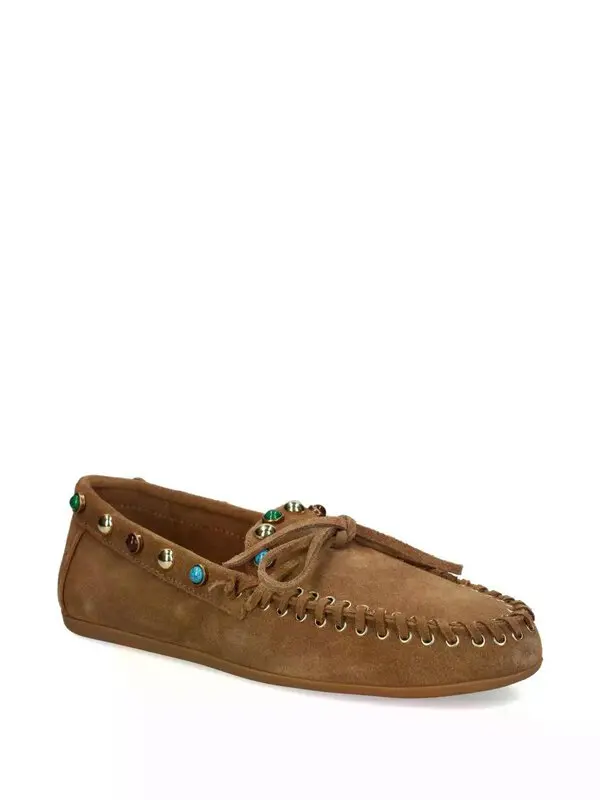 BIBI LOU Studded Tie Loafers