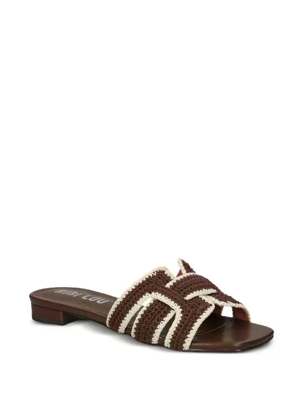 BIBI LOU Holly Woven-strap Sandals - Brown