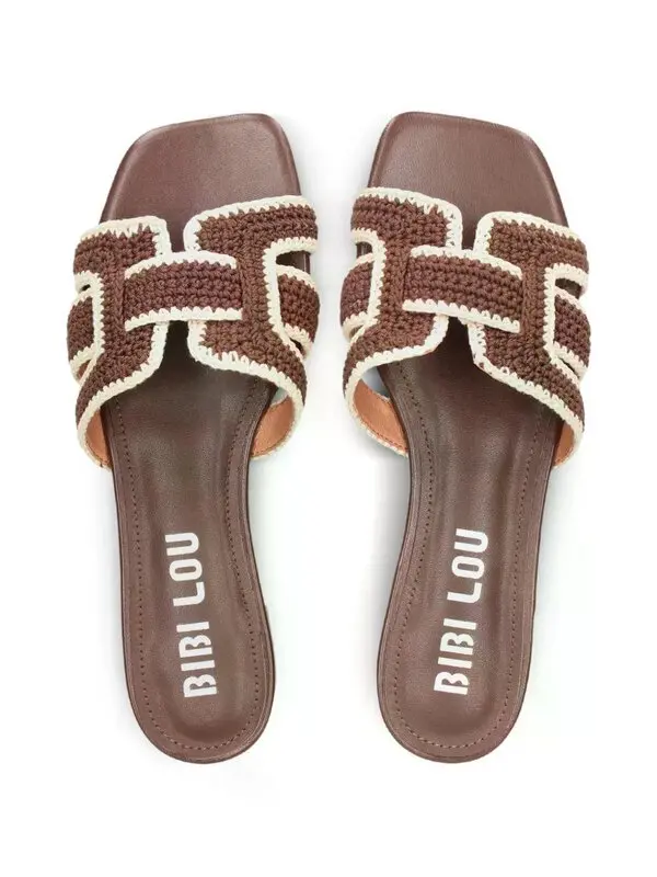 BIBI LOU Holly Woven-strap Sandals - Brown