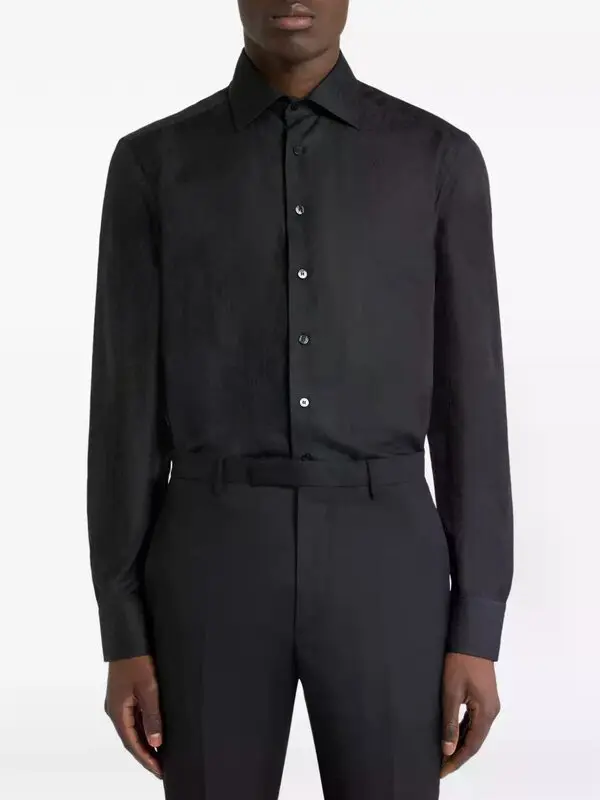 Etro Jacquard-motif Cotton Shirt