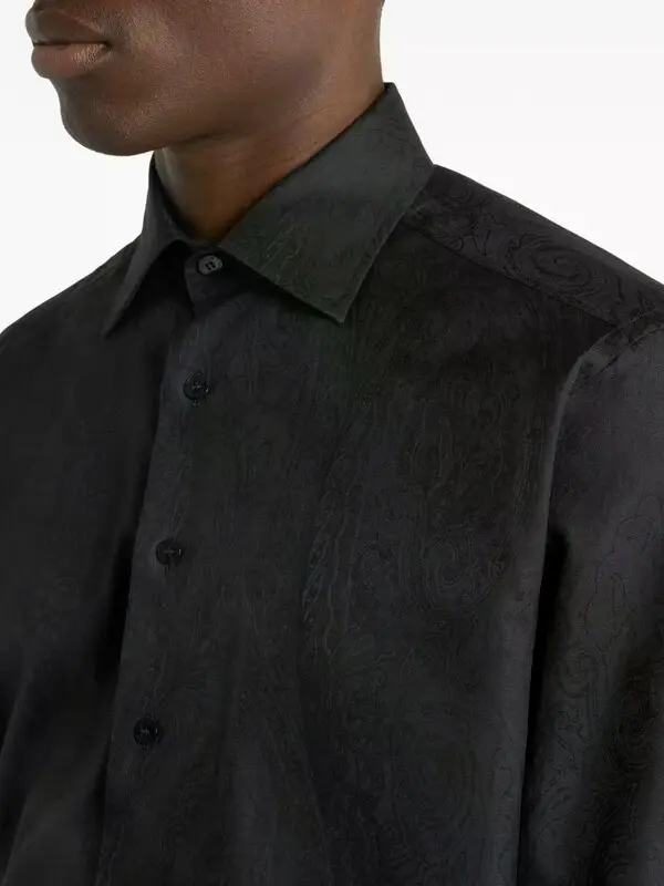 Etro Jacquard-motif Cotton Shirt