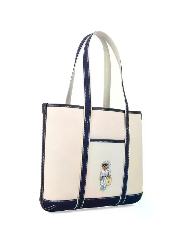 Polo Ralph Lauren Small Polo Bear Tote Bag - Neutrals