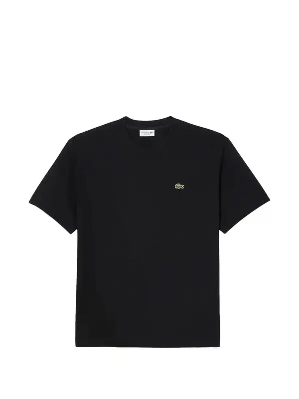 Lacoste Embroidered-logo T-shirt - Black