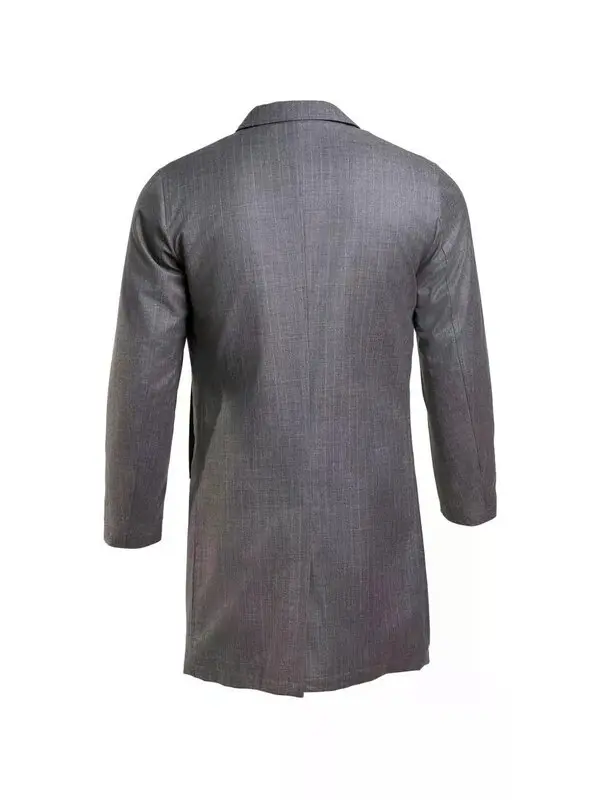 Kiton Pinstriped Overcoat