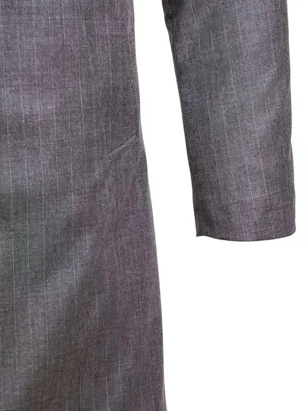 Kiton Pinstriped Overcoat