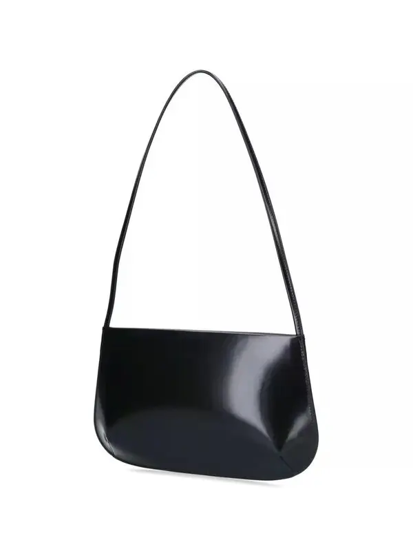 FANE Leather Shoulder Bag - Black