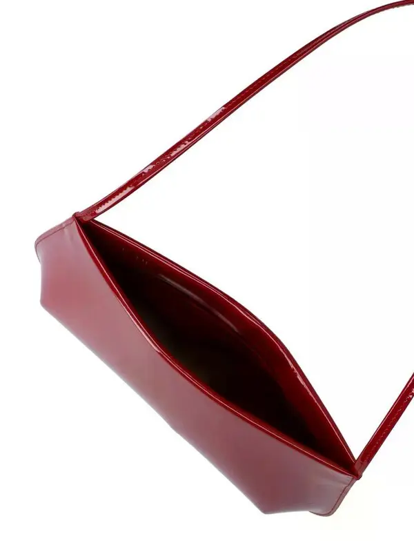 FANE Leather Shoulder Bag - Red