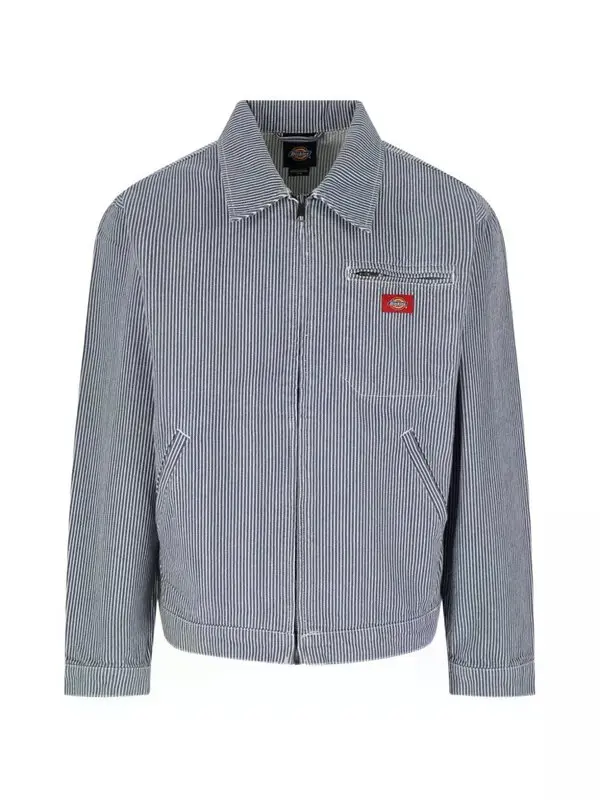 Dickies Striped Zip-up Shirt Jacket
