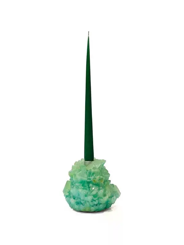 MINERAL SERIES Crystal Turquoise Candlestick Holder